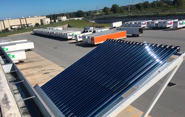 Solar Thermal Tech Keeps Trucks and Team Members Cool | FedEx